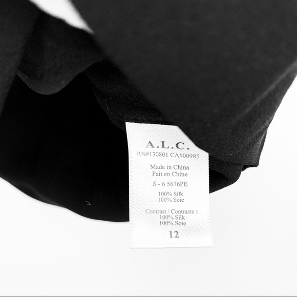 A.L.C. | Tops | Alc Silk Splatter Print Crop Top | Poshmark